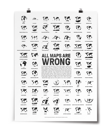 All Maps Are Wrong Poster – DFTBA