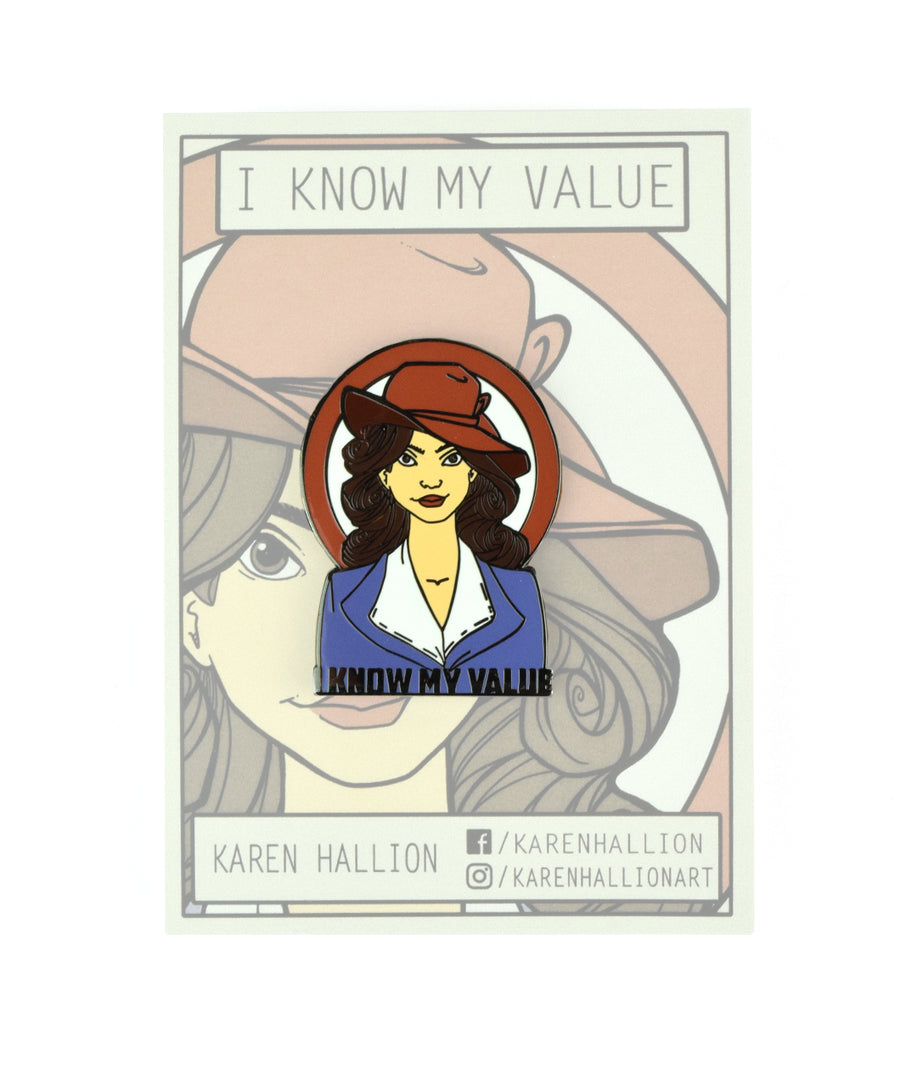 Karen Hallion | I Know My Value Pin – DFTBA